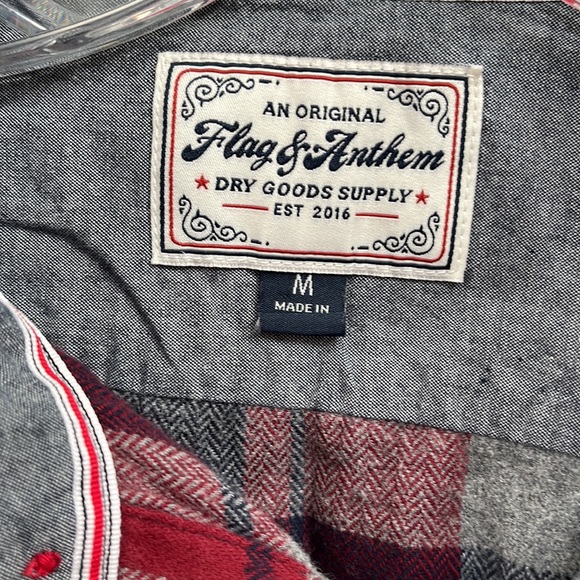 Flag & Anthem | Shirts | Mens Flag And Anthem Plaid Flannel Shirt Size ...